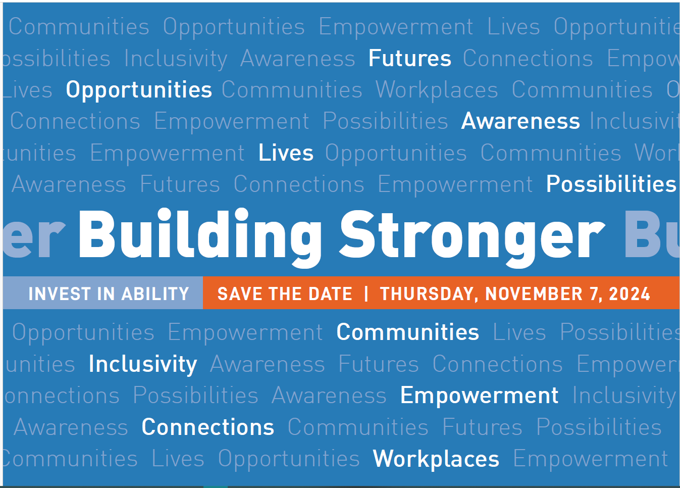 Invest In Ability - Nov 7, 2024 - 6:00pm - honoring Mike & Deb Damstra